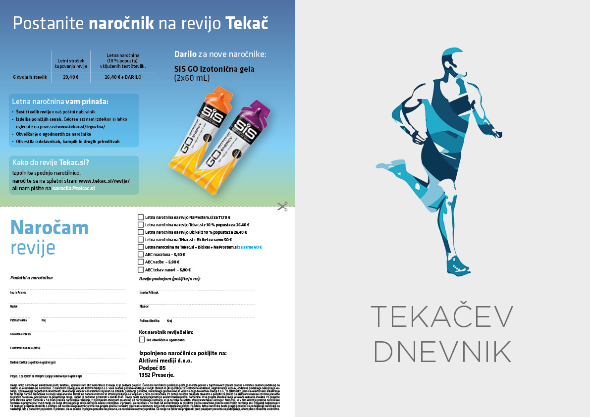 Tekac.si plus 365 dni, letni vodnik za napredek